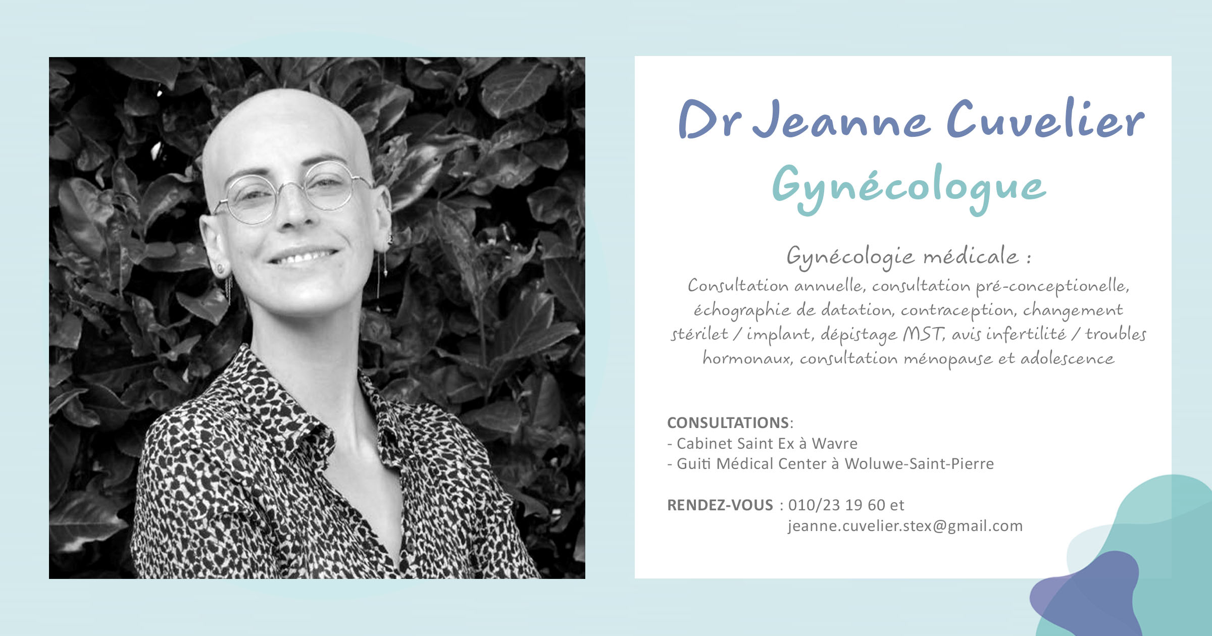 Dr Jeanne Cuvelier - Gynécologue